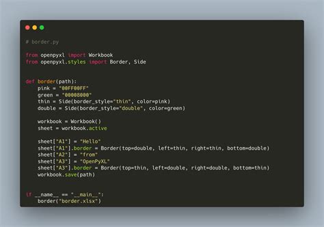 Styling Excel Cells With Openpyxl And Python
