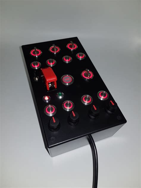 Pc Usb 30 Functions Button Box With Neon Labels Sheet For Simracing Etsy