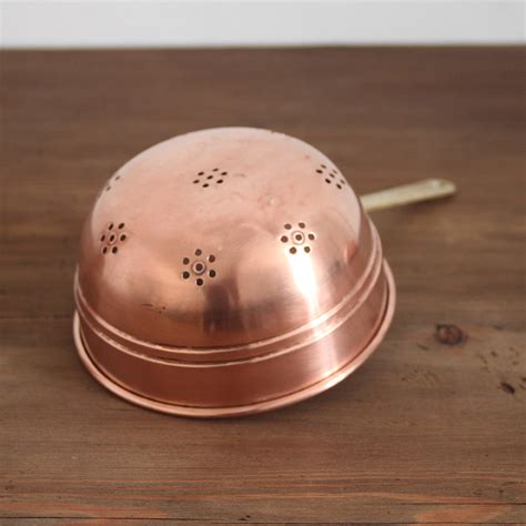 Vintage French Copper Strainers Set Of 3 Cest Jolie Cest Chic