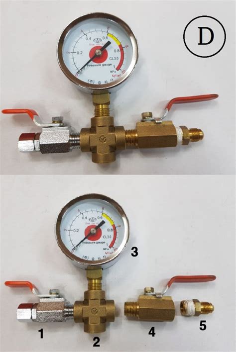 스팀해빙기 압력게이지 외 배출밸브 2구