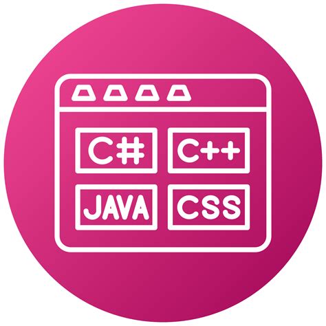 Coding Language Icon Style 21724717 Vector Art At Vecteezy