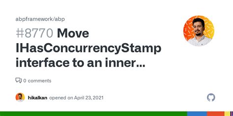 Move Ihasconcurrencystamp Interface To An Inner Package · Issue 8770