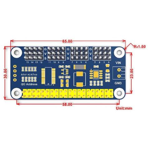 Servo Driver HAT For Raspberry Pi 16 Channel 12 Bit I2C Digiware Store