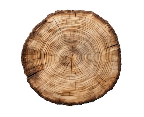 Premium Ai Image Cross Section Of A Tree Isolated On White Background