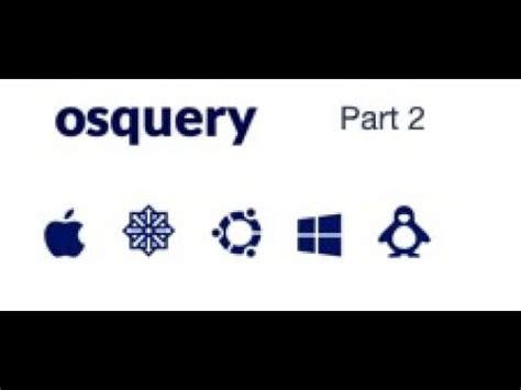Osquery Part Installation And Initial Configuration Youtube