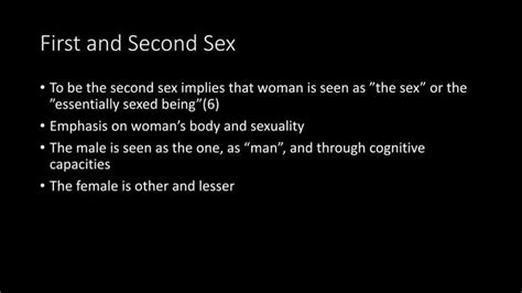 Second Sex Intro Powerpointpptx