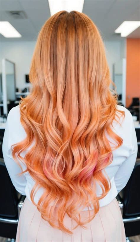 19 Peach Ombre Hair Ideas Dreamy Pink Orange Tresses For A Fun Summer