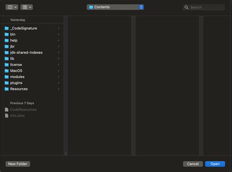 A Select Internal Java Platform Dialog Will Open Select