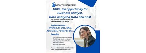 Analytics Gurukul On Linkedin Dataanalytics Jobopportunity Businessanalyst Dataanalyst