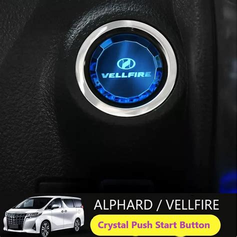 Crystal Push Start Button For Lexus Toyota Alphard Vellfire Agh30
