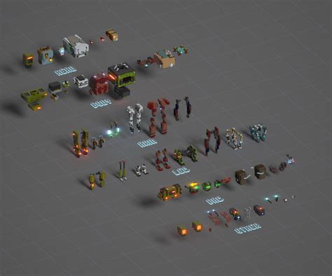 Voxel Robot Assets For Free By Monogon