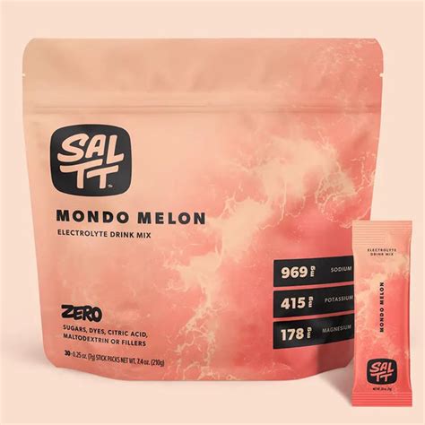 Saltt Mondo Melon 30 Pack Watermelon Electrolytes Available From Keto