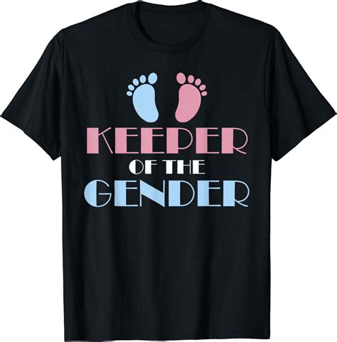 Funny Gender Reveal Party Keeper Of The Gender T Shirt