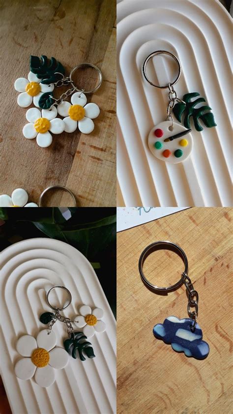 Ruruco Polymer Clay Keychains Clay Crafts Diy Clay Crafts Polymer