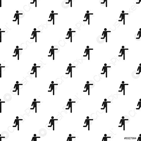 Stick Figure Stickman Pattern Vector Seamless Stock Vector 3327384