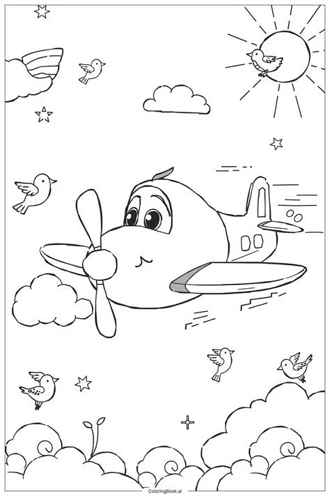 비행기 색칠공부 38장 무료 Pdf・png 출력