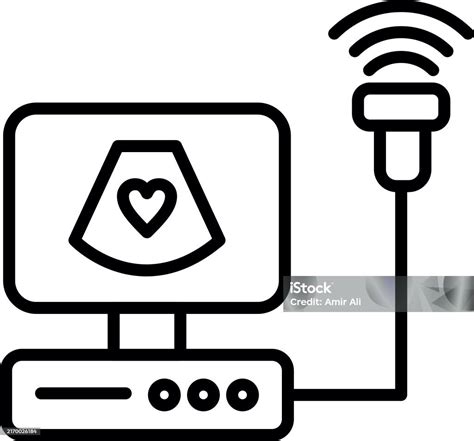 Echocardiogram Icon Stock Illustration Download Image Now Echocardiogram Horizontal