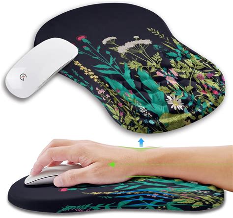 Amazon Com KUOSGM Ergonomic Mouse Pad Wrist Support With Memory Foam Massage Bulge Carpal