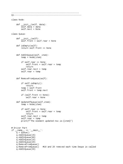 lab task 11 pdf queue abstract data type software design