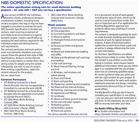 BIM Construction And NBS NBS Domestic Specification Perfect For Real Homes
