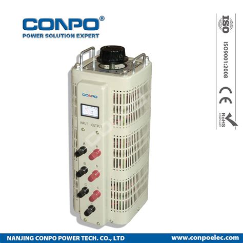 Tsgc2 9kva 3phase Contact Voltage Regulator Variable Transformer