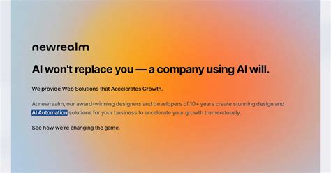 ai won t replace you — a company using ai will