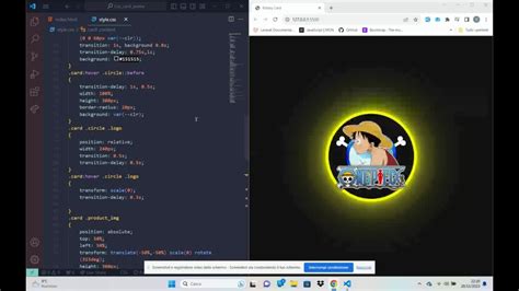 Animated Card Made With Html Css One Piece Theme Hope You Like It Yaroslav Vitruk