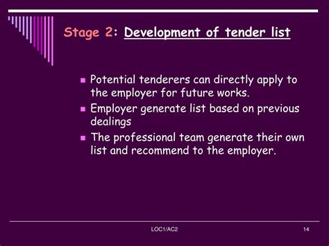 PPT LECTURE TENDER PROCESS AND DOCUMENTATION PowerPoint Presentation ID