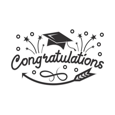 Graduation Congratulations Text Typography Toga Element Illustration