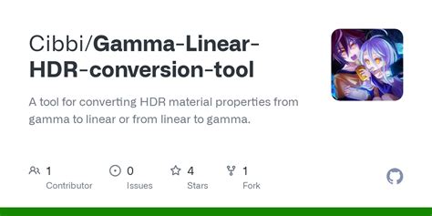 github cibbi gamma linear hdr conversion tool a tool for converting