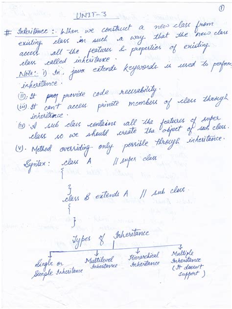 Object Oriented Concepts Using Java Unit 3 Pdf