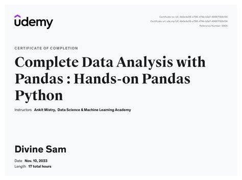 Completed Data Analysis With Numpy Pandas Scikit Divine Sam Posted