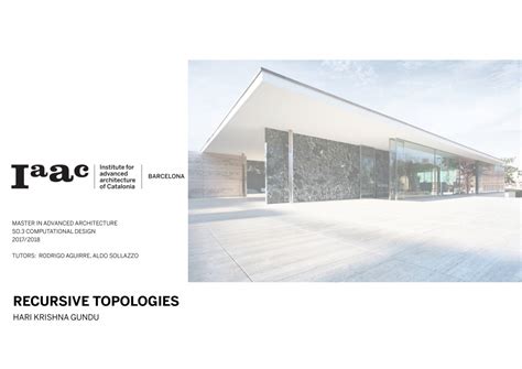 Recursive Topologies Iaac Blog