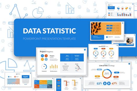 数据统计分析图表ppt模板 Pptx 云瑞设计