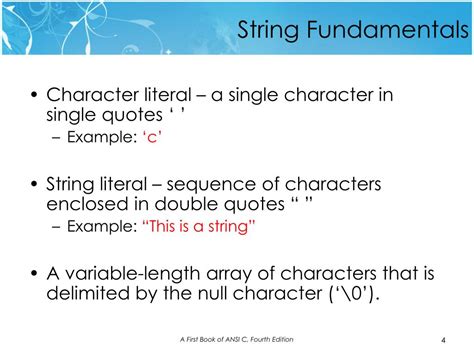 Ppt Chapter 9 Character Strings Powerpoint Presentation Free