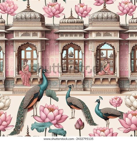 Make Seamless Pattern Multiple Indian Palace Ai Generated Image 2432795135 Shutterstock