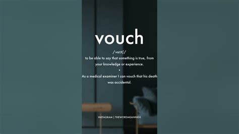 English Speaking Practice Vouch Meaning Vocabulary Youtube