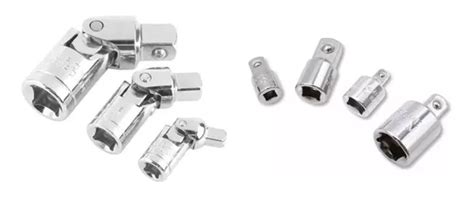 Juego De Dados Socket Flexible Adáptadores Y Reductores Cuotas Sin Interés