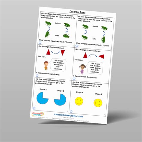 Year 2 Describe Turns Reasoning And Problem Solving Resource