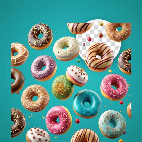 Premium Psd Assorted Donuts With Chocolate Frostedpink Glazed And Sprinkles Donuts Psd Premium Psd Assorted Donuts With Chocolate Frostedpink Glazed And Sprinkles Donuts Psd