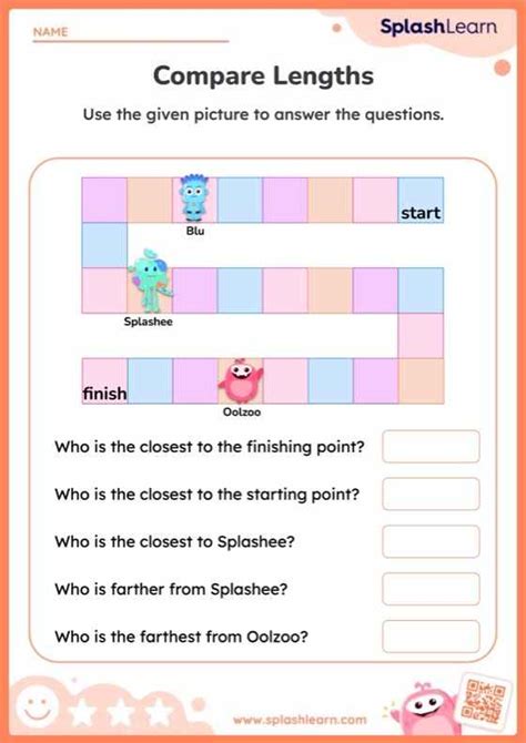 Comparing Lengths Worksheets Free And Printable Splashlearn