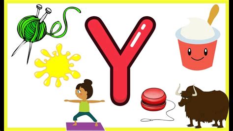 Letter Y Things That Begins With Alphabet Y Words Starts With Y Objects