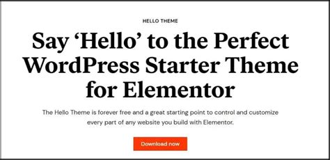 Hello Elementor Fast Clean And Free Wordpress Theme