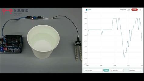 에듀이노 스마트 팜 키트토양수분 감지모듈동작영상 Youtube