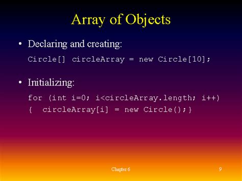 Array Of Objects