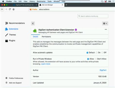 Digicert Pki Authentication Client Extension Get This Extension For 🦊