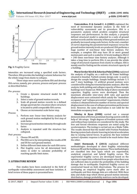 A Review On Earthquake Vulnerability Assessment Pdf