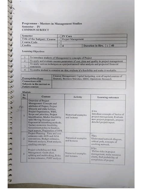 Pm Syllabus Pdf Pm Syllabus Pdf