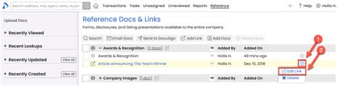 Set Up And Manage Reference Docs And Links Paperless Pipeline