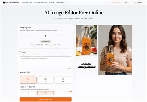 ai image editor — edit transform and enhance photos with text